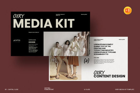 Oxry Media Kit Presentation Template von capitalslide auf ...