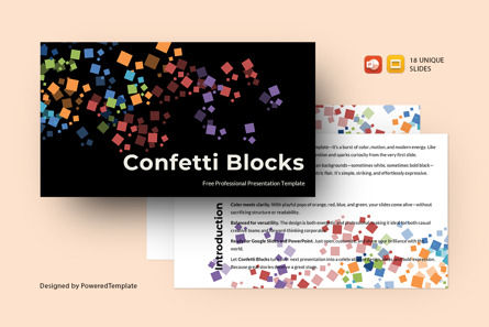 Confetti PowerPoint Templates and Google Slides Themes, Backgrounds for ...
