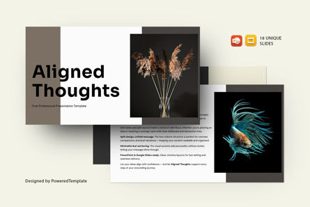 Free Aligned Thoughts Presentation Template - Free Presentation ...