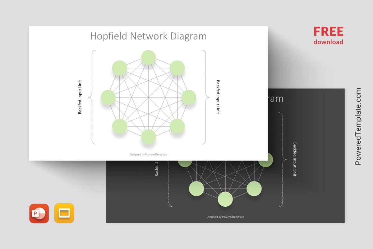 Hopfield Neural Network Diagram for Presentations - Modèle de ...