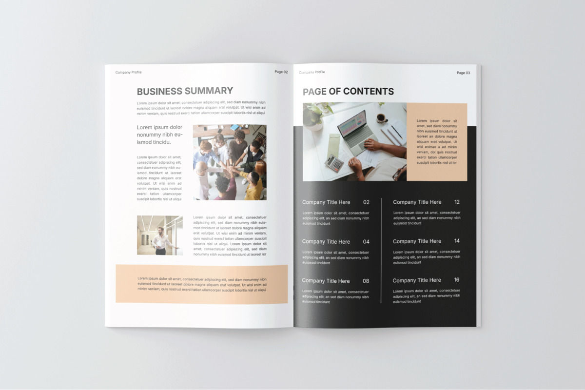 Company Profile Brochure Template Corporate Business Proposal Annual ...
