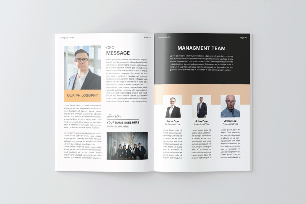 Company Profile Brochure Template Corporate Business Proposal Annual ...