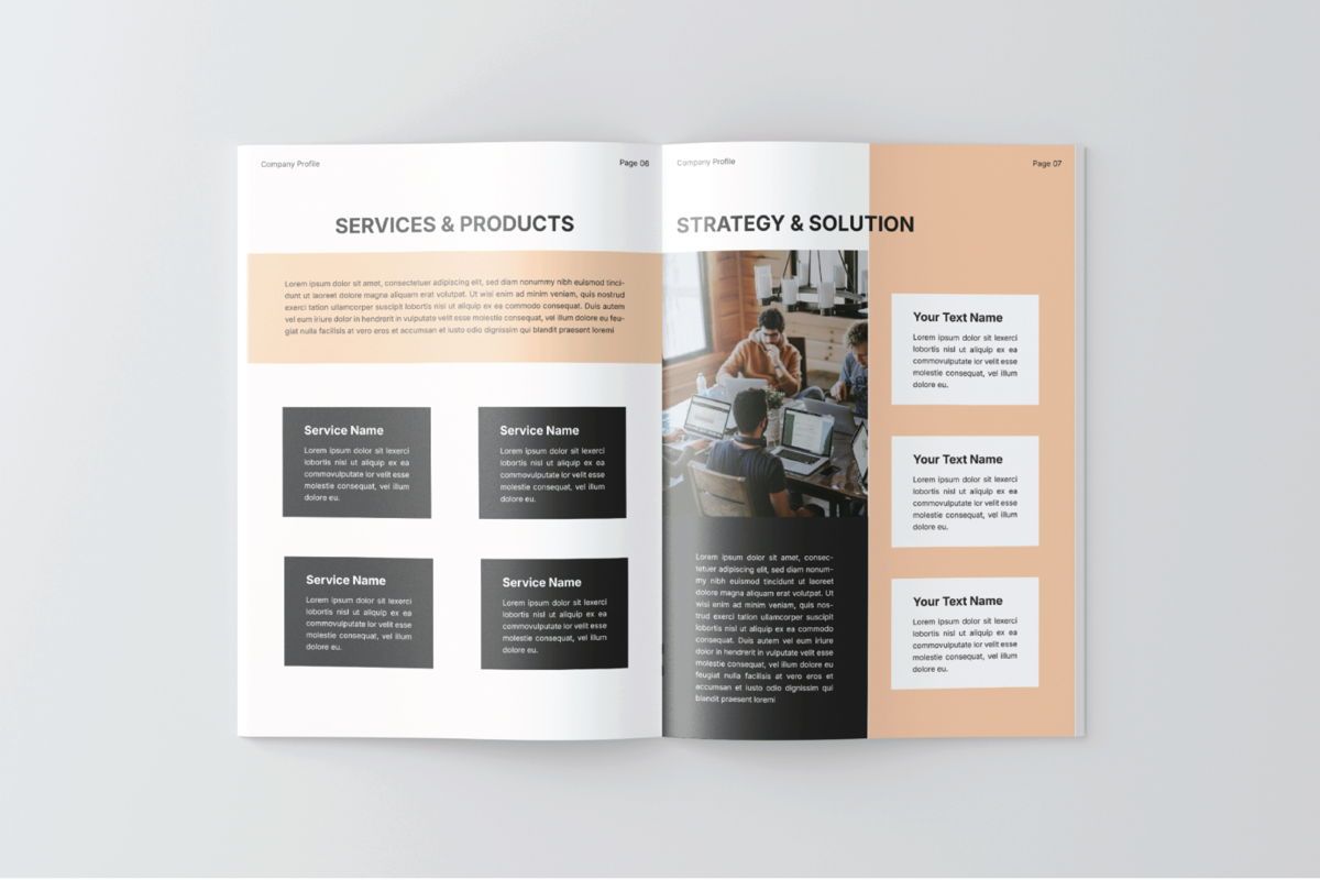 Company Profile Brochure Template Corporate Business Proposal Annual ...