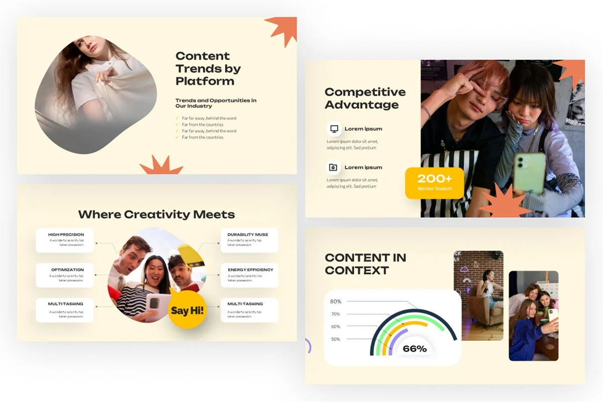 Gen Z Social Media Kit PowerPoint Template oleh Brandearth di ...