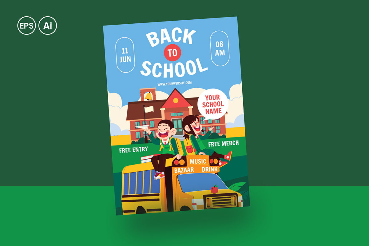 Back to School 01 Flyer | Pamflet | Catalystco Studio | 154740 ...