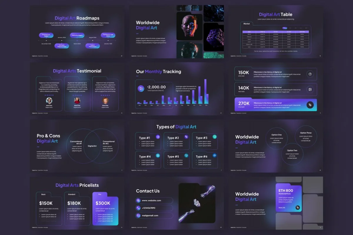 Digital Art Corra - Google Slide von Catalystco Studio auf ...