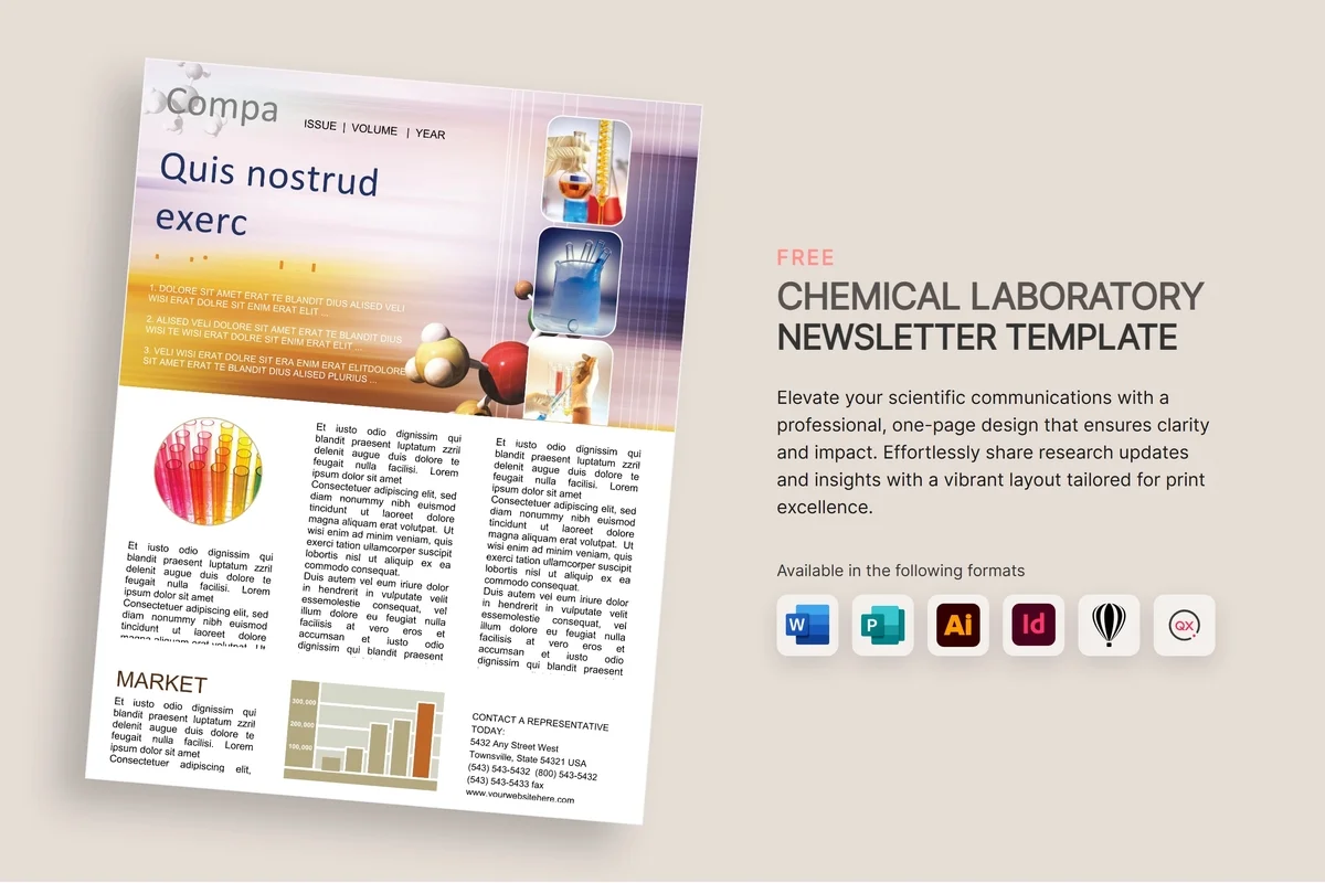 Water Equipment Newsletter Templates in Microsoft Word, Adobe ...