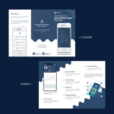 Mobile Apps Trifold Brochure | Brochure | PixWork | 81431 ...