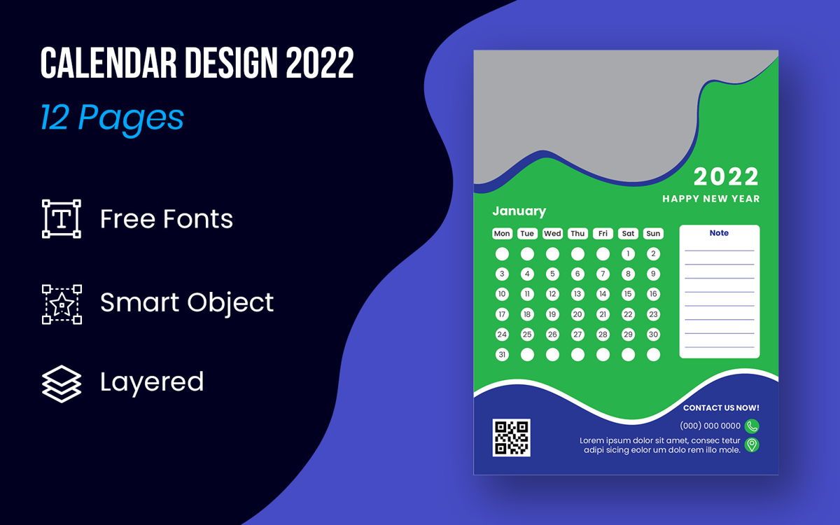 24 Custom Calendar 2022 Vector Pics All In Here