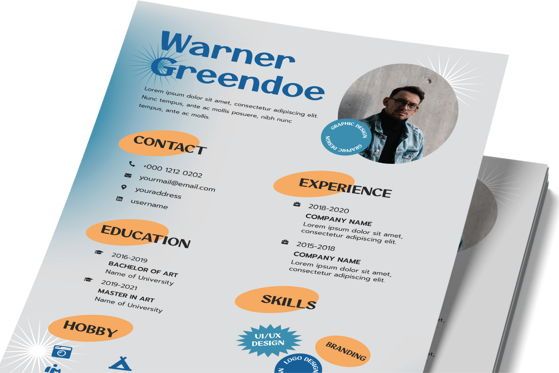 Old Retro Resume Template | Resume Template | rivatxfz | 82215 ...