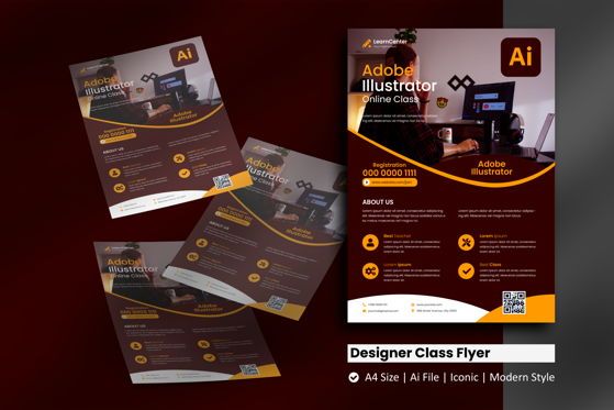 Plantilla De Adobe Illustrator Flyer Templates Dise o Flyer 