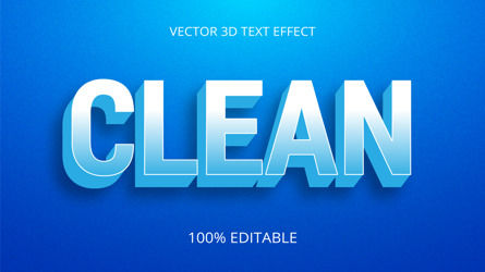 Clean 3d text effect creative design | Layer Styles | lsvect | 85765 ...