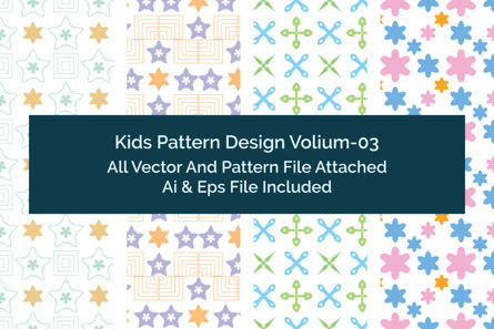 Kids Clothing Pattern Design Vector Template | 01992 | PoweredTemplate.com