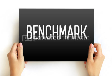 BENCHMARK Text on Card Concept Background正版照片93215