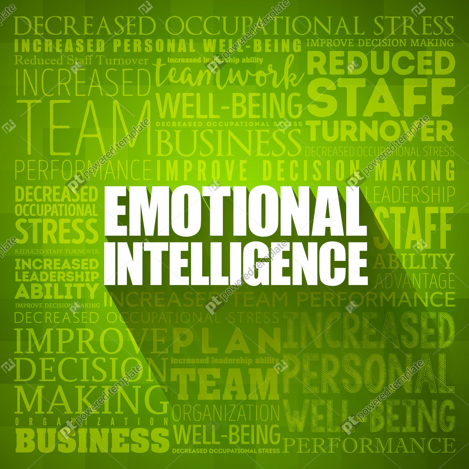 Emotional Intelligence Word Cloud Collage Business Concept Back Foto 94269