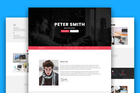 Personal Portfolio HTML Template | Web Template | MouriThemes | 94724 ...