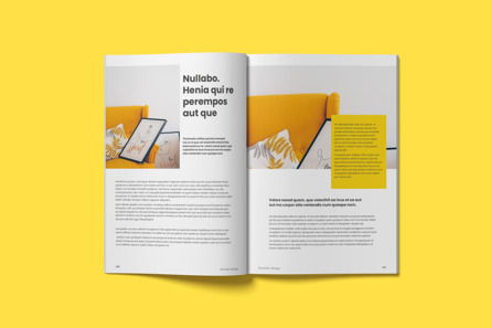 Multipurpose Yellow Portfolio Template Design | Brochure | Graphic ...