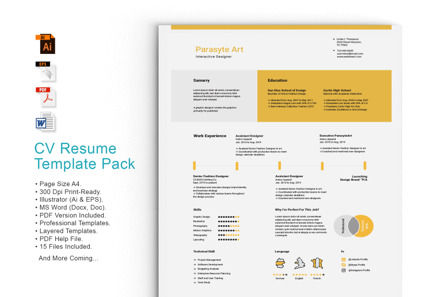 Interactive Designer Cv Template Word Resume Template | Resume Template ...