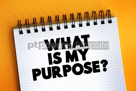 What Is My Purpose Question Text on Notepad Concept Background ...